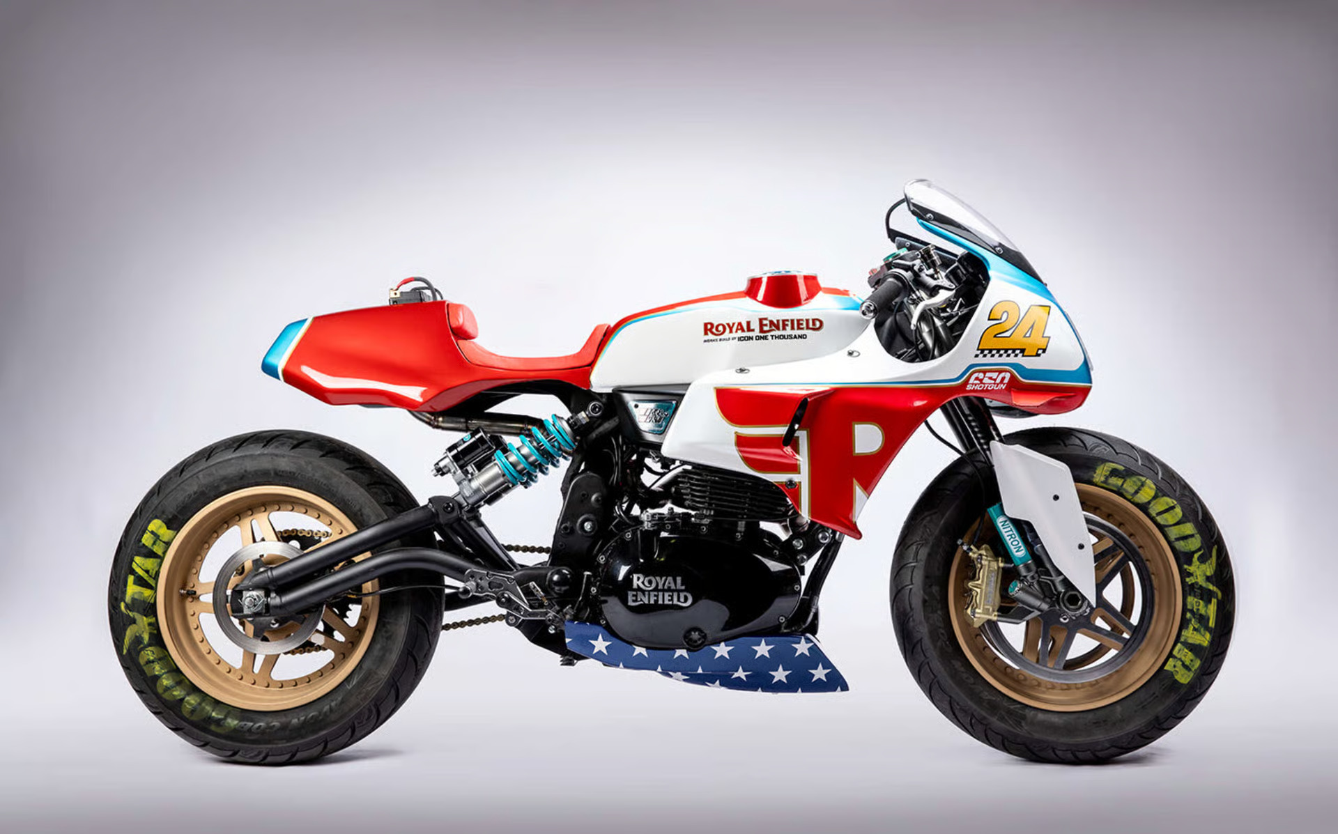 Unsuspecting Royal Enfield gets retro-Americana makeover - elocal ...