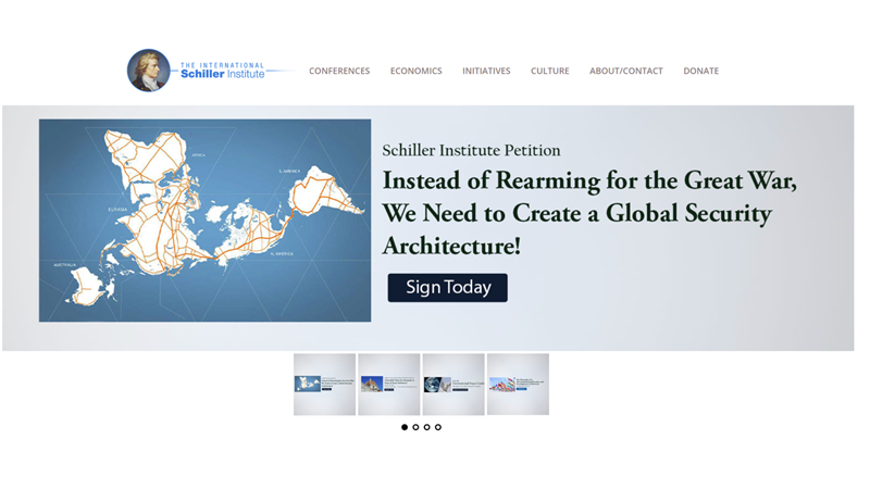 Stand Up for Principle; Intervene with the Schiller Institute To 'Create a Global Security ...